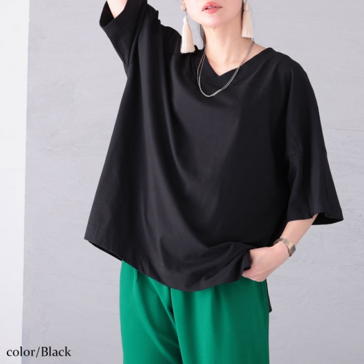 大きいサイズ レディース 前後2WAYビッグTシャツ wk-0430 【ゆう 大きいサイズ レディース 前後2WAYビッグTシャツ wk-0430 【ゆう